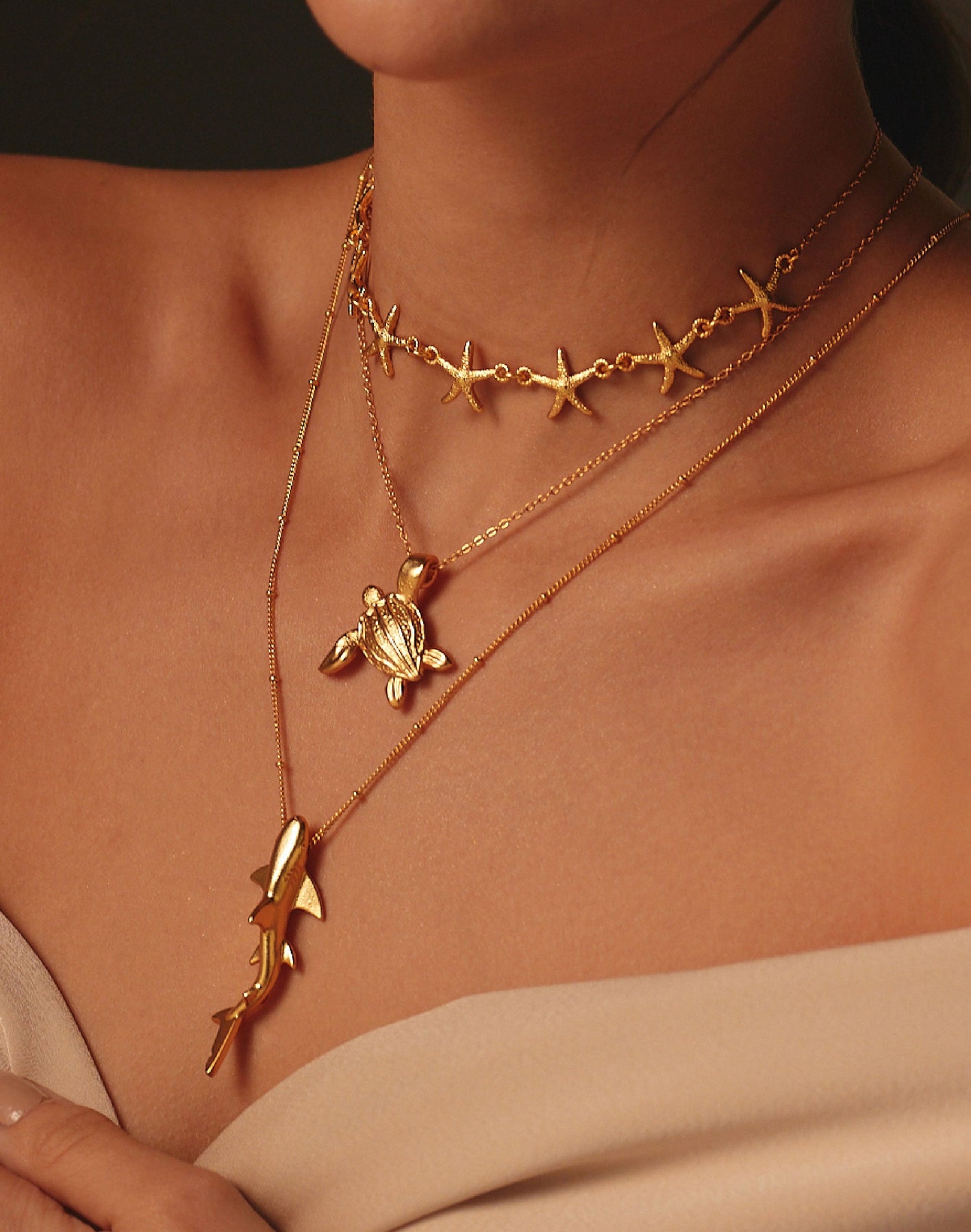 Set de 3 Collares Underwater | Mayoristas Entrelazos– Entrelazos Mayoristas